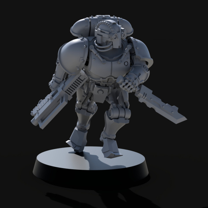 3D Printable Forgeborn Immortals Assault Squad by Laserforge Miniatures