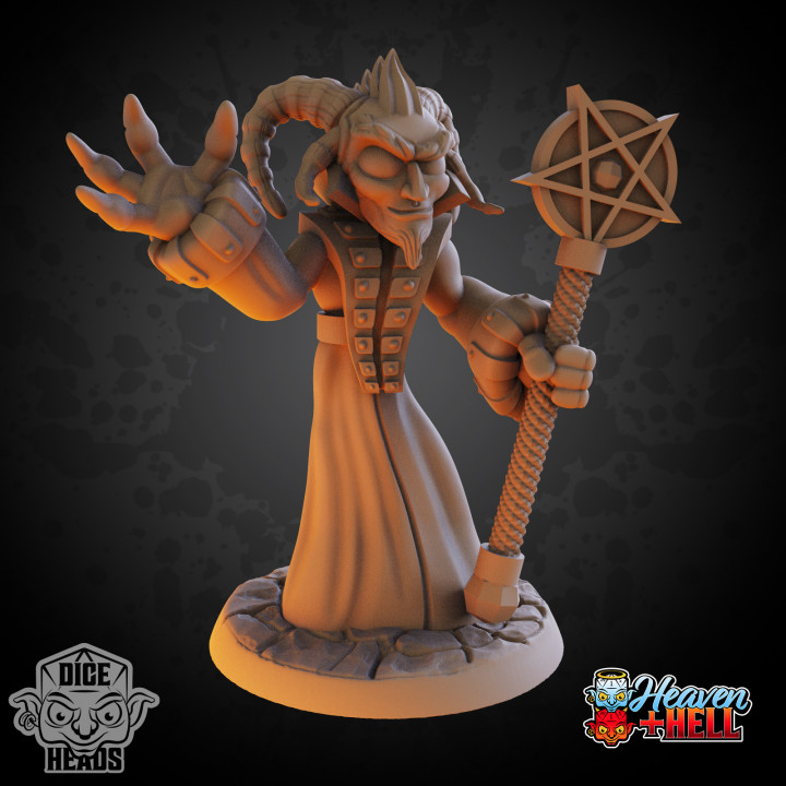 3D Printable Asmodeus (pre-supported included) by Dice Heads
