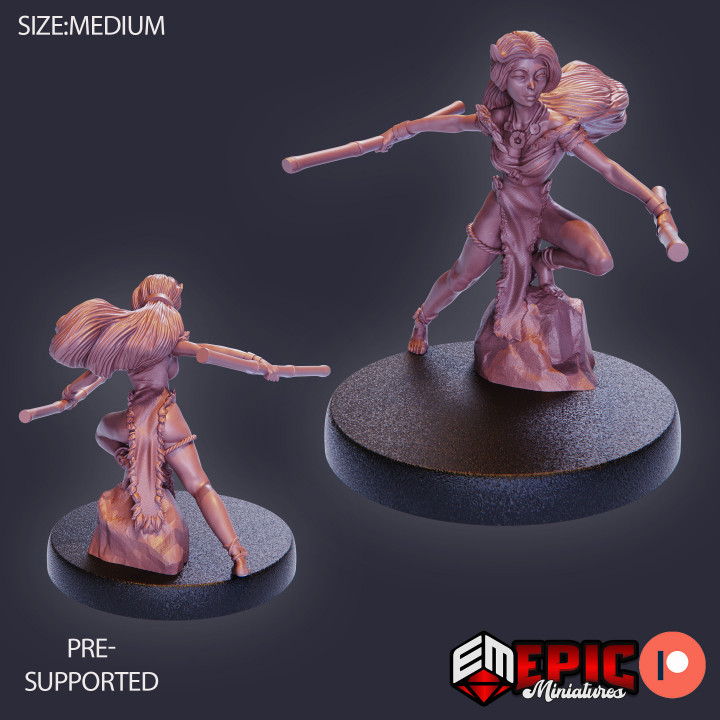 3D Printable Wildling Princess Set / Female Human Character / Nordic Free Folk by Epic-Miniatures