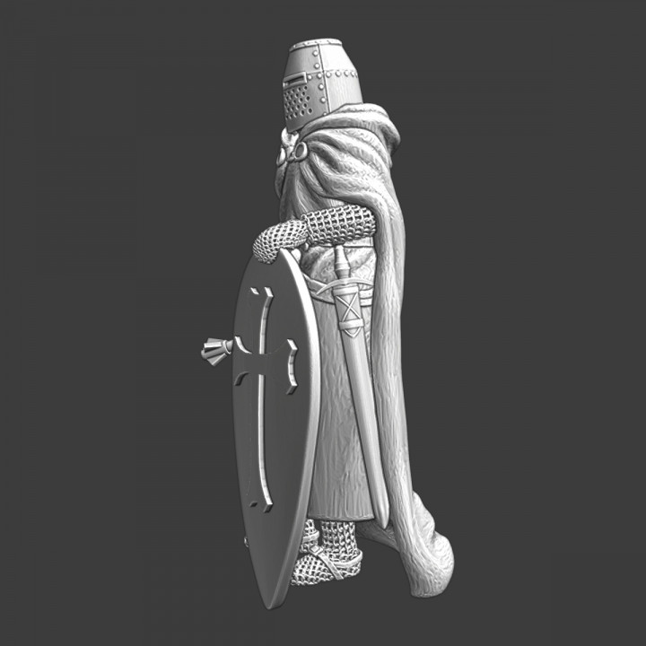 3D Printable Medieval knight with cape by Northern Crusades Miniatures