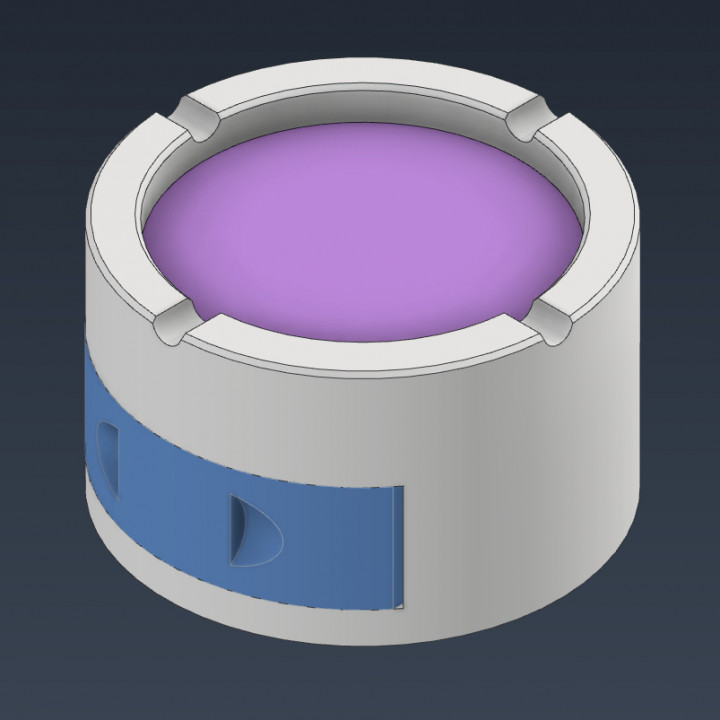 3D Printable Ash Tray (Simple Design) by Saba