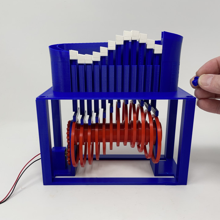 3D Printable Marblevator, Wave by Greg Zumwalt