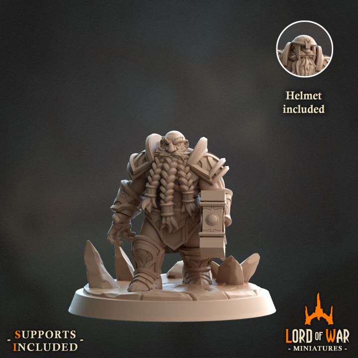 3D Printable Frost Dwarves Warriors Modular Bundle (Presupported) by ...
