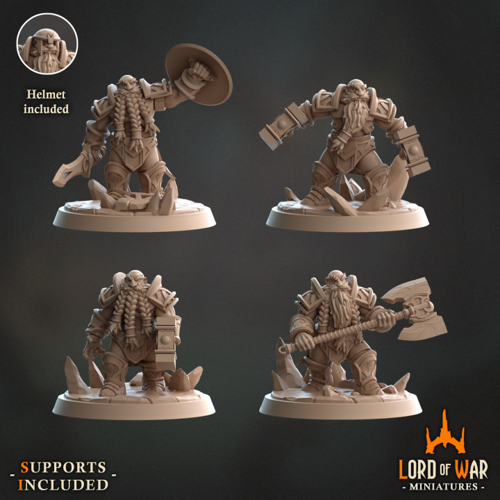 3D Printable COMPLETE Frost Dwarves Army Bundle (Presupported) by Lord ...