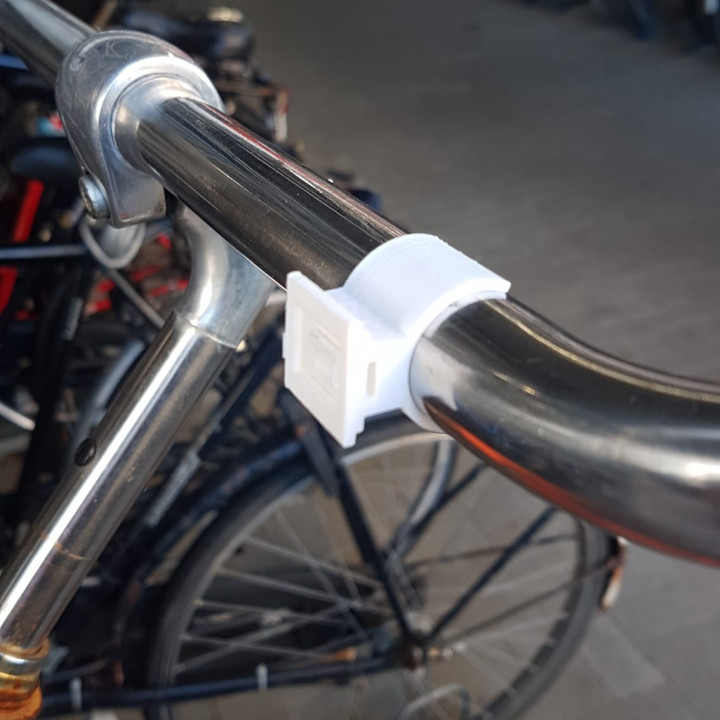 3D Printable Bicycle headlight bike clip by SHAREPAIR