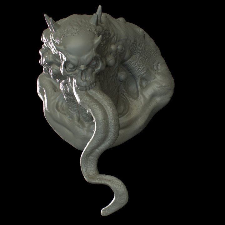 3D Printable Undead Horror 75mm Bust by Jeremy Smith