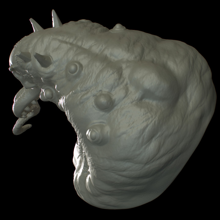 3D Printable Undead Horror 75mm Bust by Jeremy Smith