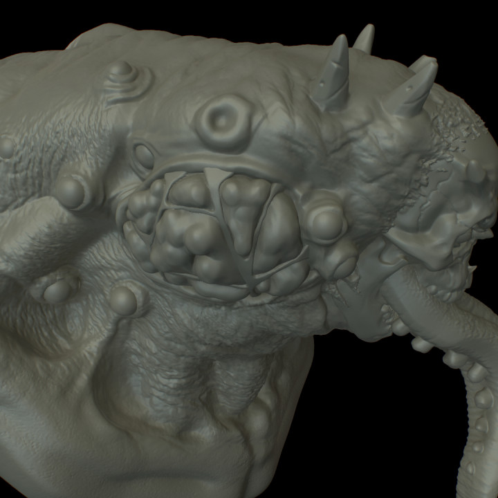 3D Printable Undead Horror 75mm Bust by Jeremy Smith