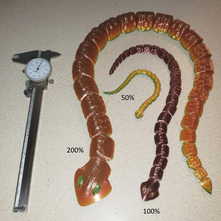 3D Printable Slithery Snake by J