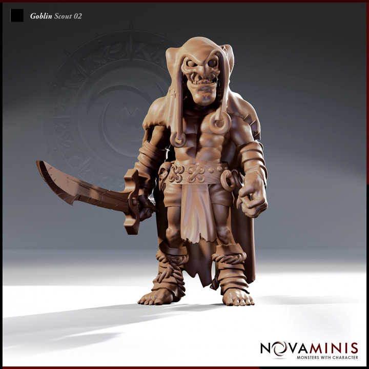 3D Printable Goblin Commander Pack 01 by NovaMinis