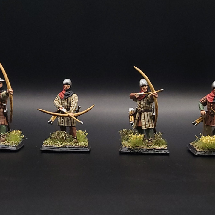 3D Print of English Longbowmen 1 by Mage-Slayer-Miniatures
