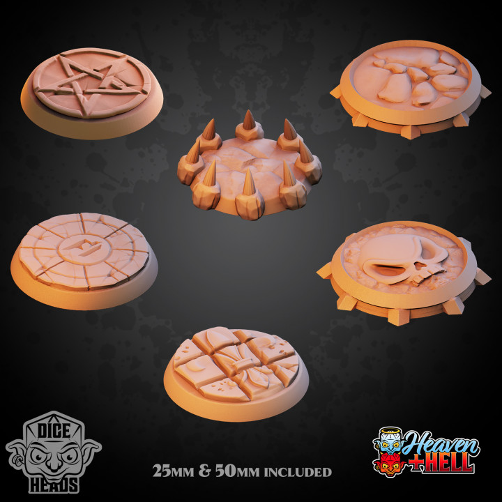 3D Printable Heaven & Hell Bundle Add-On by Dice Heads