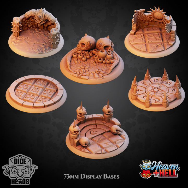 3D Printable Heaven & Hell Bundle Add-On by Dice Heads
