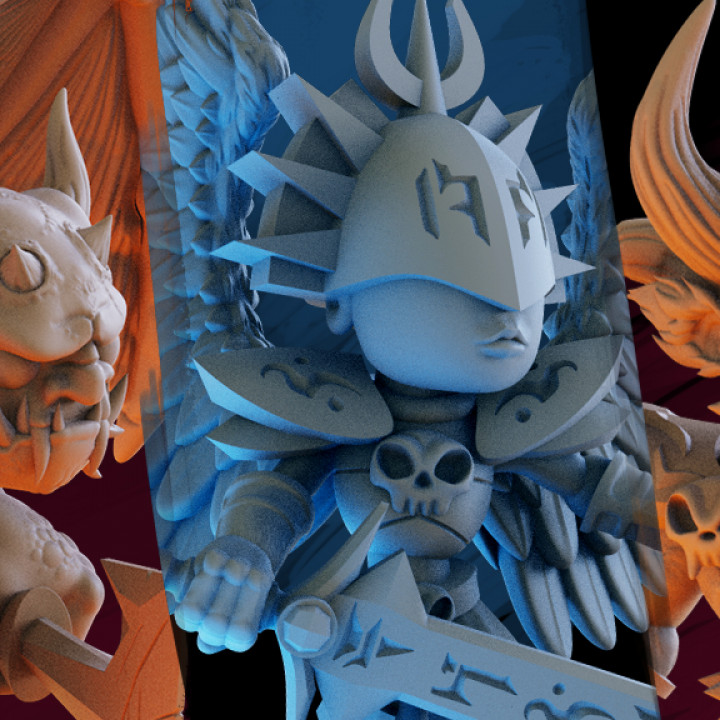 3D Printable Heaven & Hell Bundle Add-On by Dice Heads