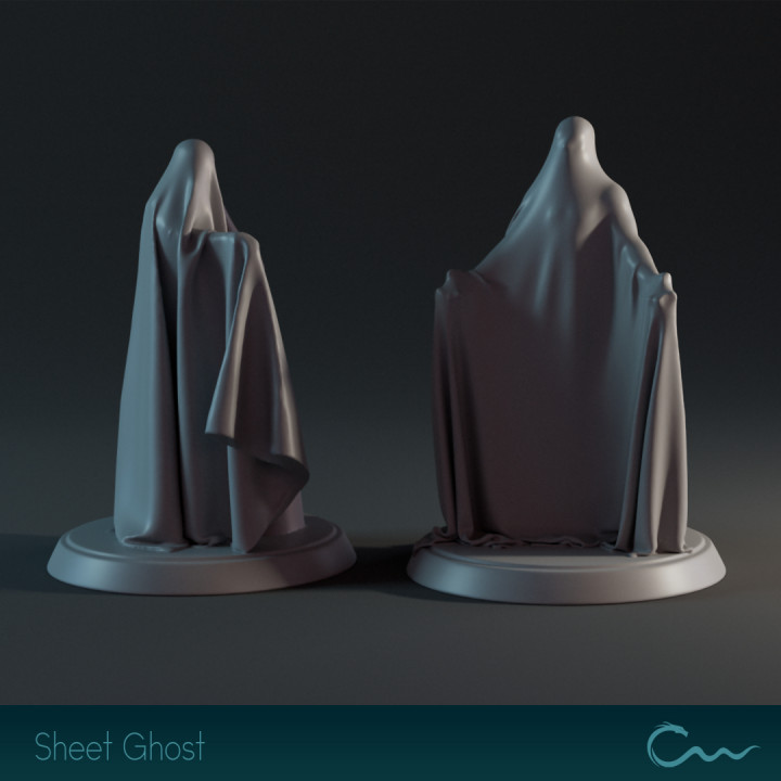 3D Printable Sheet Ghosts by The Cape Wyrm
