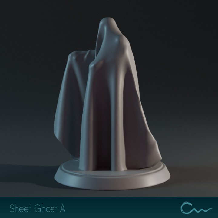 3D Printable Sheet Ghosts by The Cape Wyrm