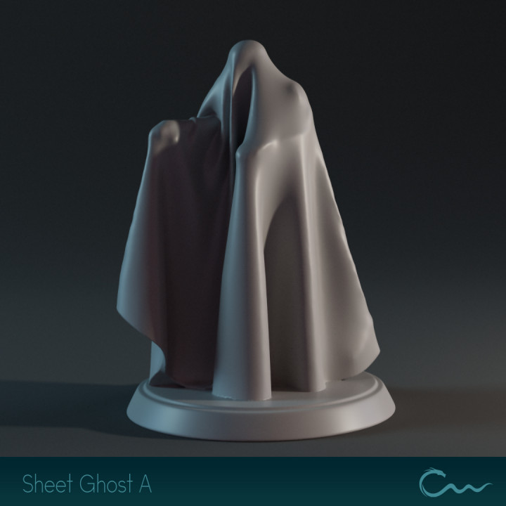3D Printable Sheet Ghosts by The Cape Wyrm