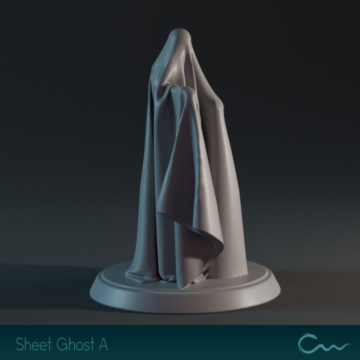 3D Printable Sheet Ghosts by The Cape Wyrm