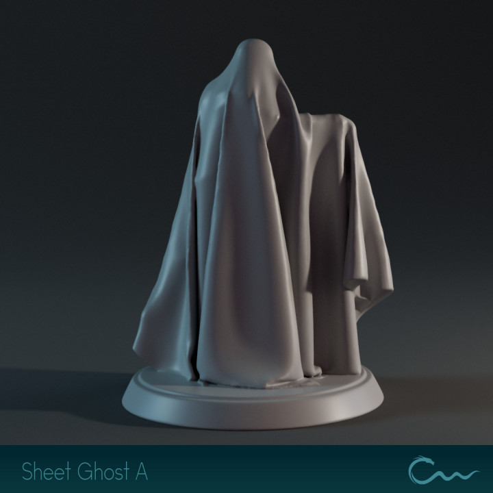 3D Printable Sheet Ghosts by The Cape Wyrm