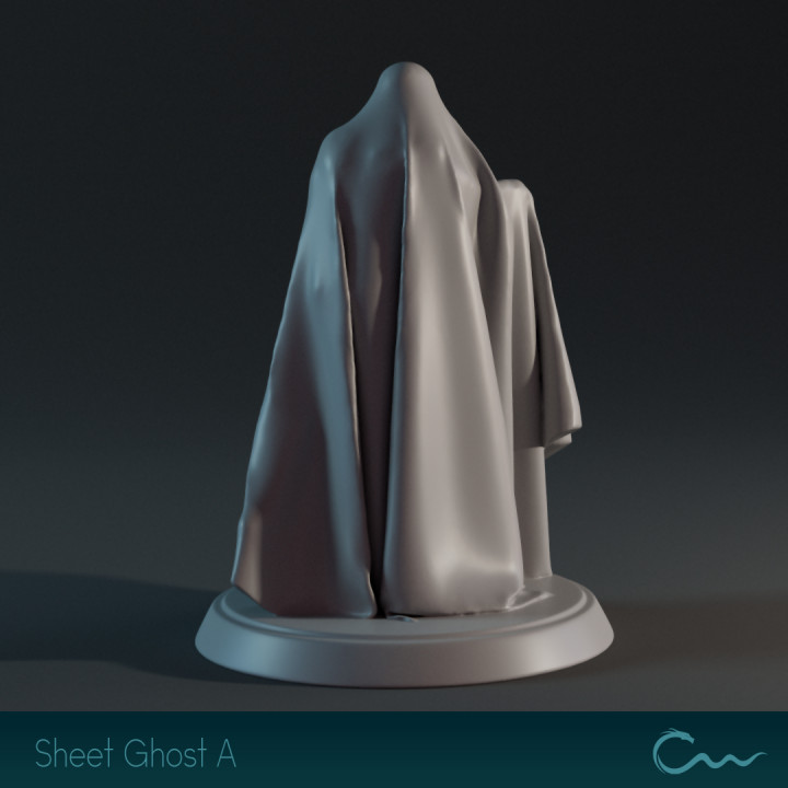 3D Printable Sheet Ghosts by The Cape Wyrm