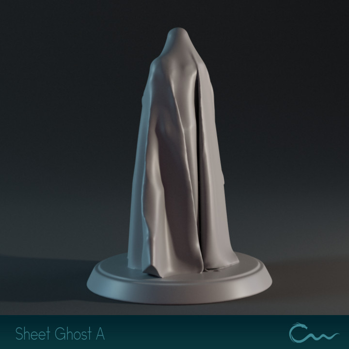 3D Printable Sheet Ghosts by The Cape Wyrm
