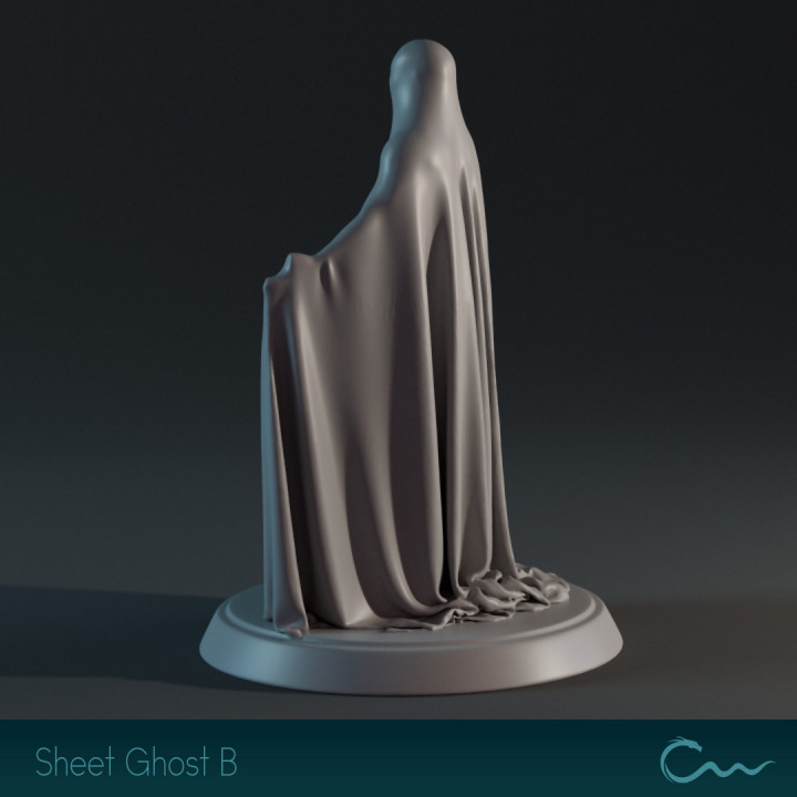 3D Printable Sheet Ghosts by The Cape Wyrm