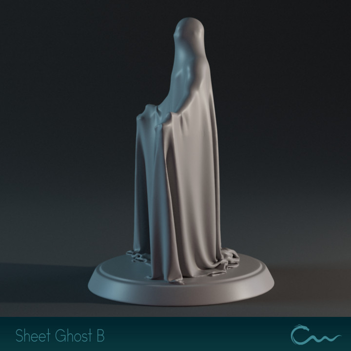 3D Printable Sheet Ghosts by The Cape Wyrm