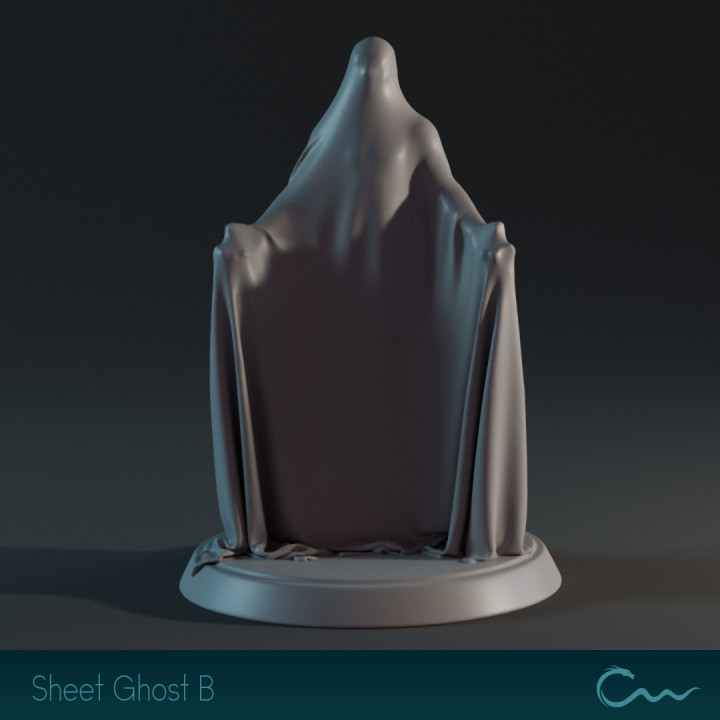 3D Printable Sheet Ghosts by The Cape Wyrm