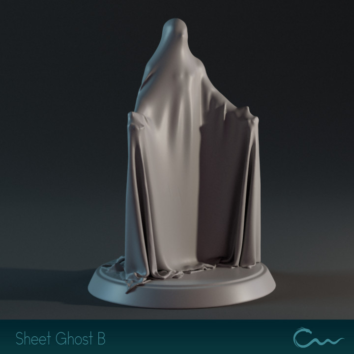 3D Printable Sheet Ghosts by The Cape Wyrm