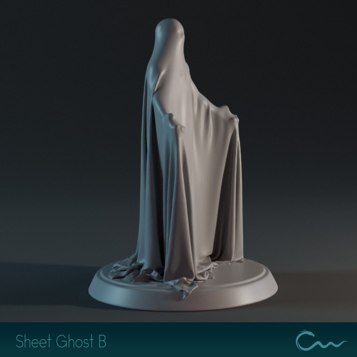 3D Printable Sheet Ghosts by The Cape Wyrm
