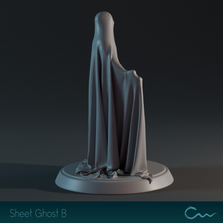 3D Printable Sheet Ghosts by The Cape Wyrm