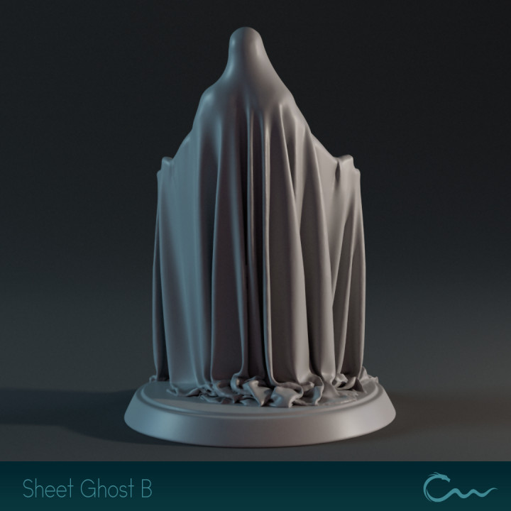3D Printable Sheet Ghosts by The Cape Wyrm