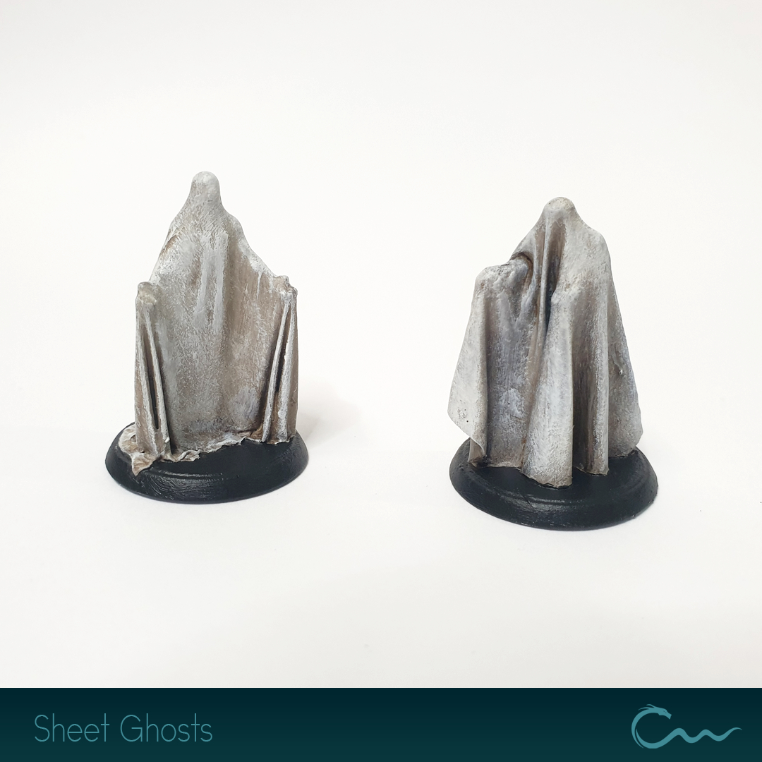 3D Printable Sheet Ghosts by The Cape Wyrm