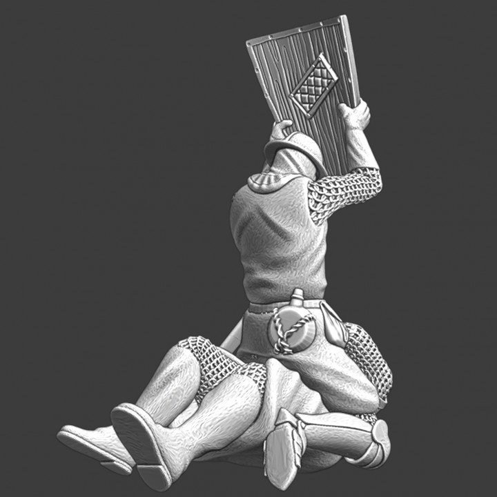 3D Printable Medieval close combat scene #1 by Northern Crusades Miniatures