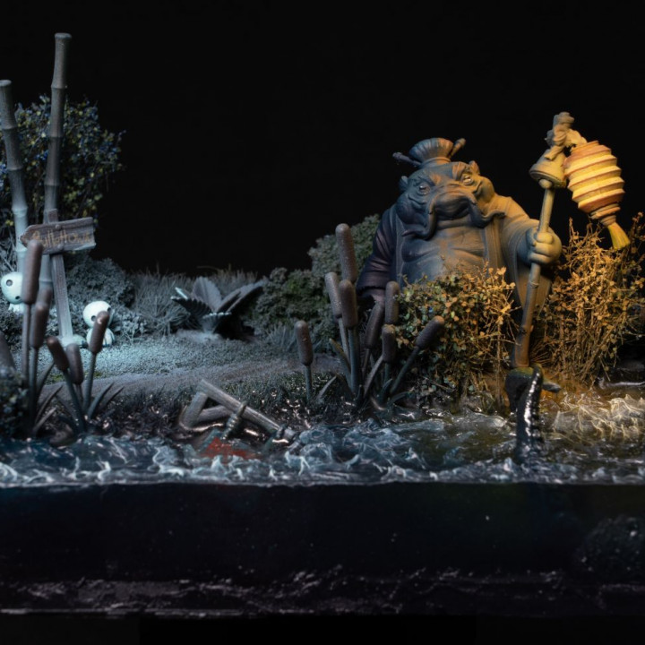 3D Printable Temple Keeper Locathah (Watchman) by Bite the Bullet