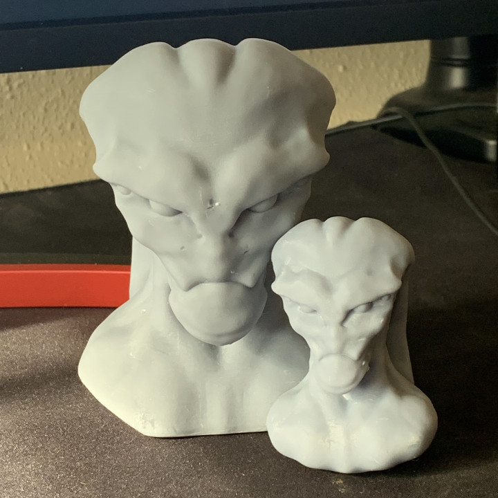 3D Printable Alien Bust by Marcus Stamper