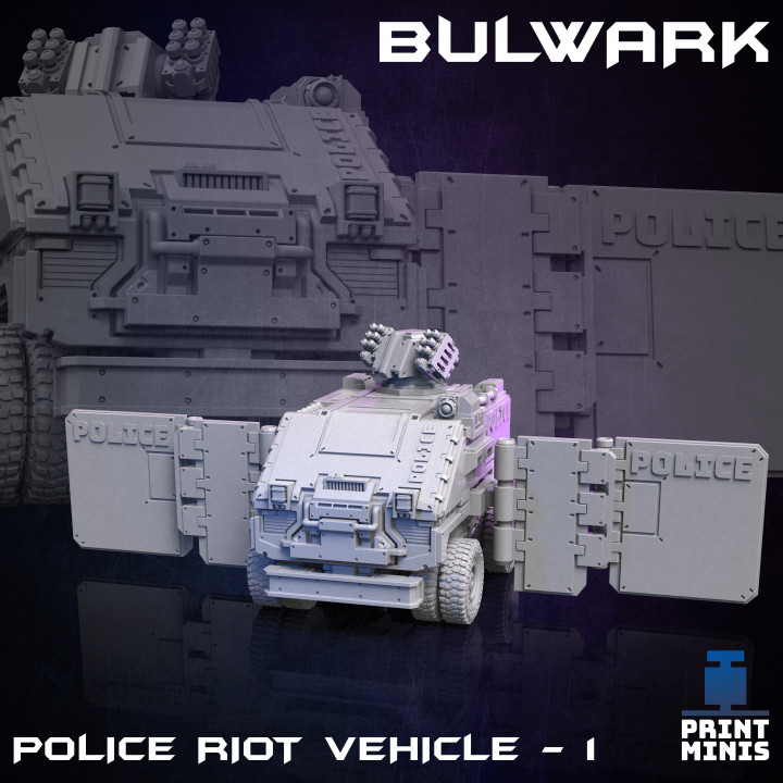 3D Printable Bulwark Police Riot Vehicle - Raid in Zadorn Collection by ...