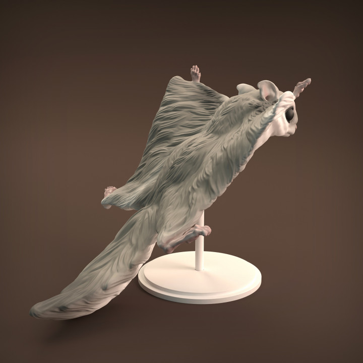 3D Printable Flying Squirrel by Animal Den Miniatures