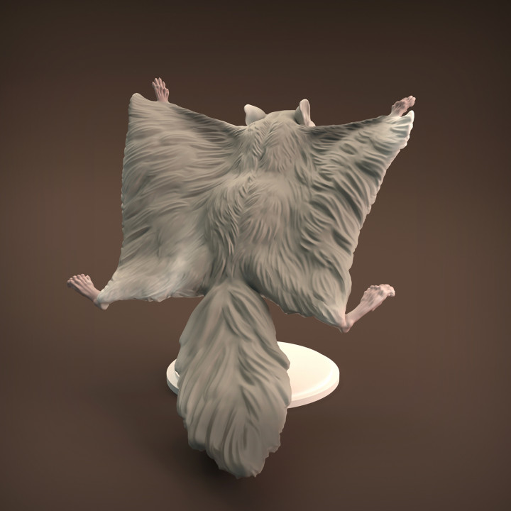 3D Printable Flying Squirrel by Animal Den Miniatures