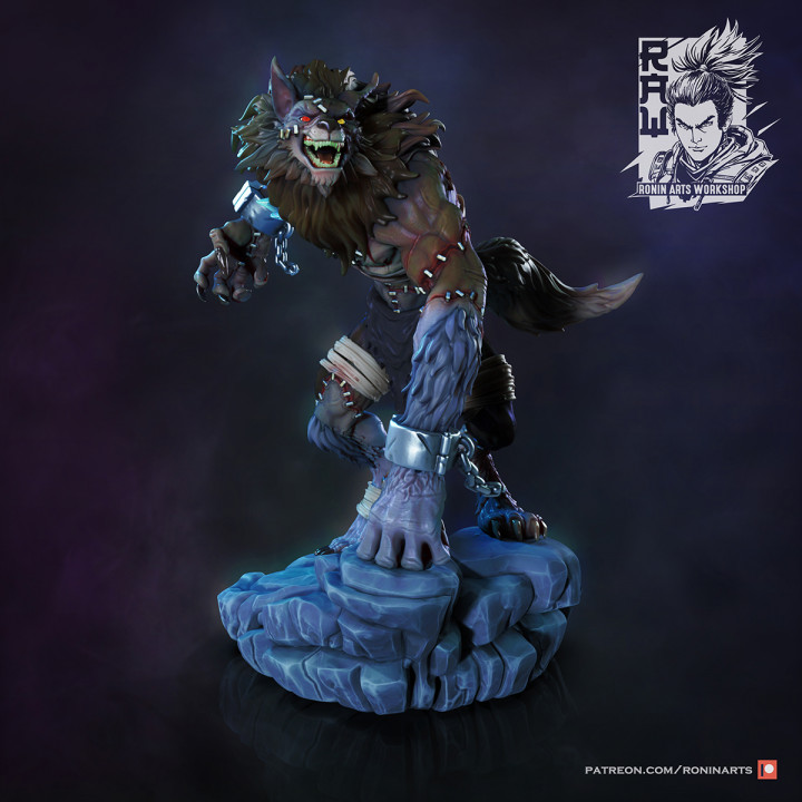 3D Printable Vulko - The Patchwork Werewolf by Ronin Arts Workshop