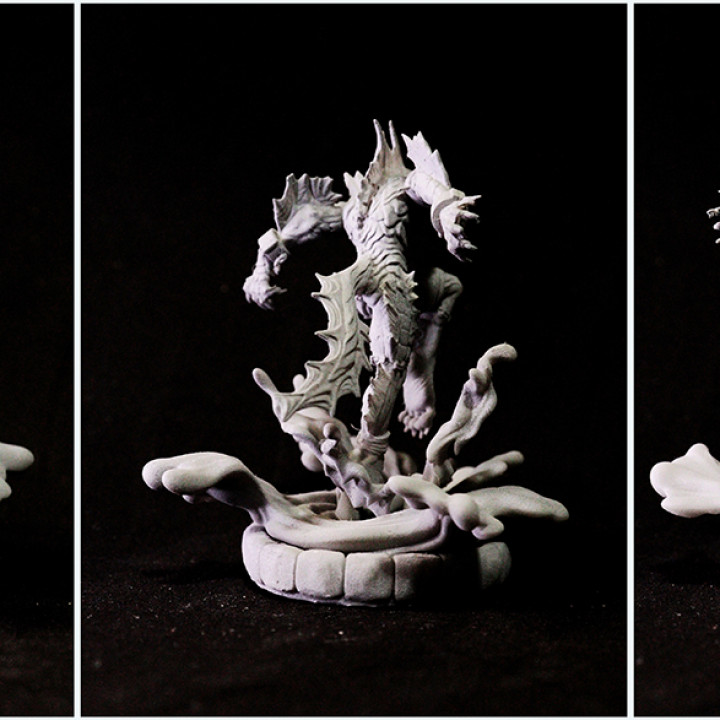 3D Printable Alpheus - Patchwork Sea Monster by Ronin Arts Workshop