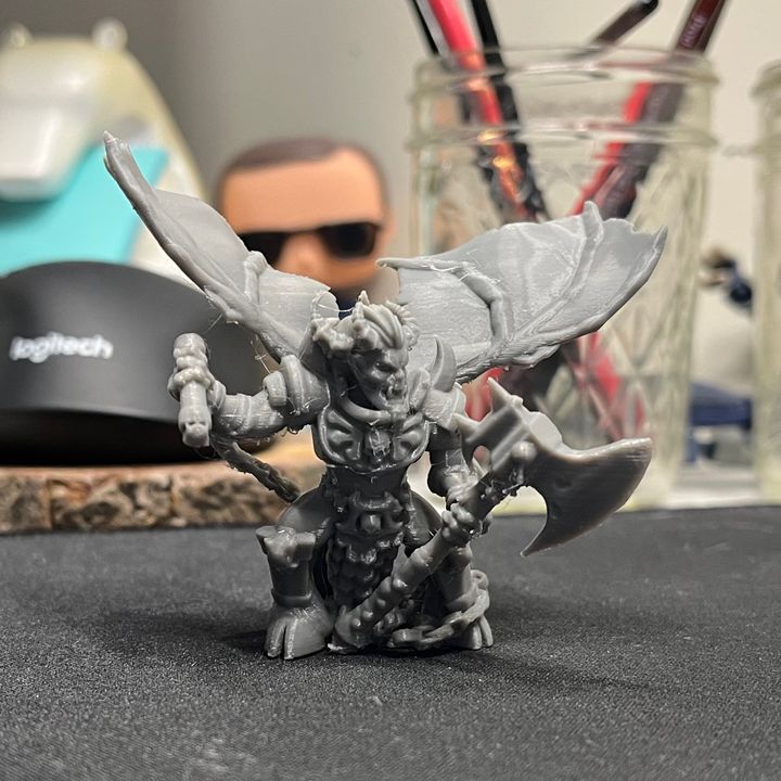 3D Print of Skull God: Blood Demon (8,10 and 15mm) by wardart