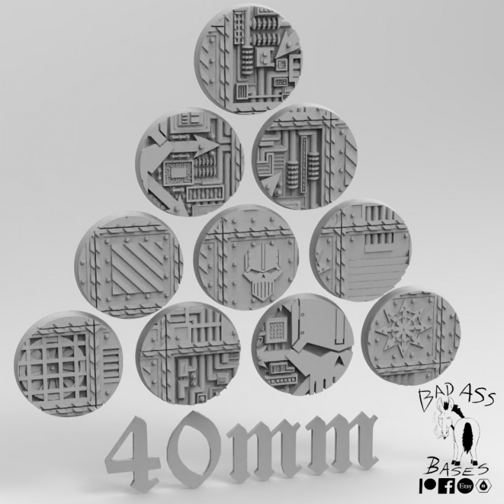 3D Printable Iron Forge Base Bundle by Badassbases