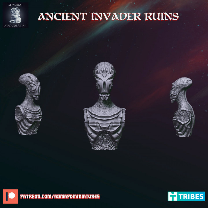 3D Printable Ancient Invader Ruins Deco Props (Pre-supported) by ...