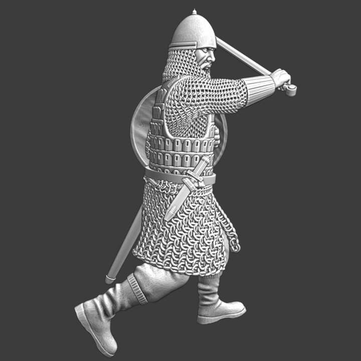 3D Printable Medieval Russian knight running by Northern Crusades ...