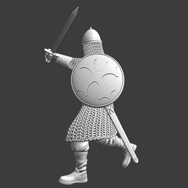 3D Printable Medieval Russian knight running by Northern Crusades ...
