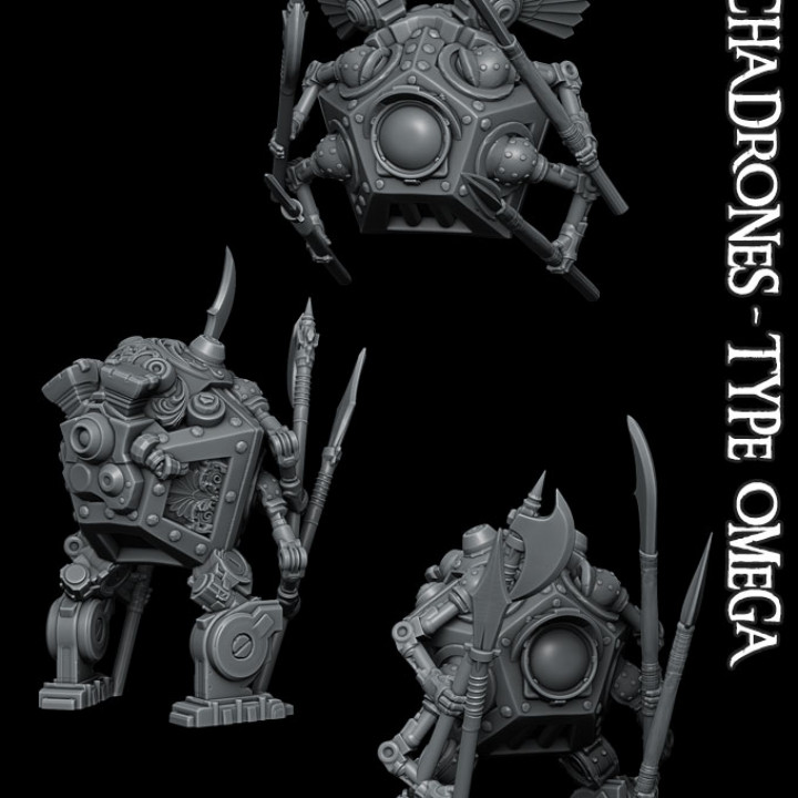 3D Printable Mecha Drones Type Omega by RocketPigGames