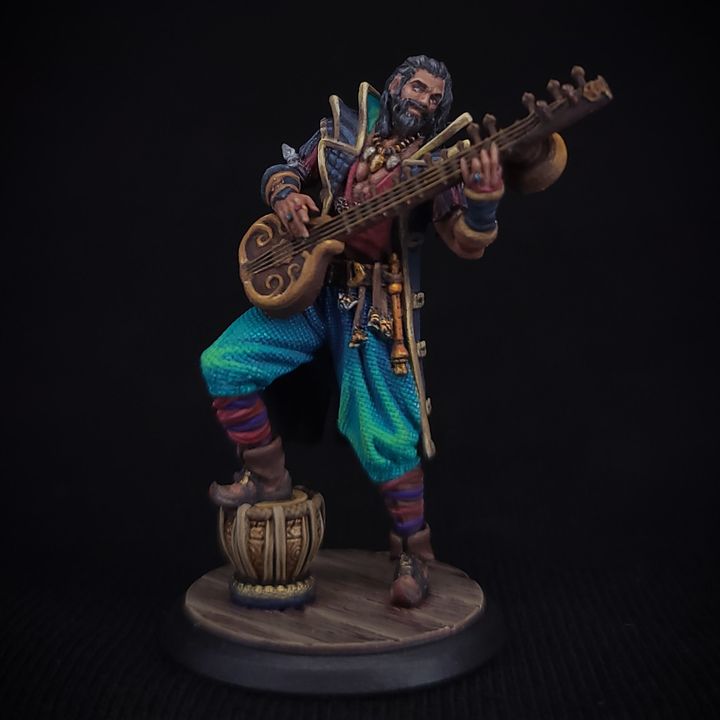 3D Print of Uldon the Bard - NPC | The Carnival of the Shattered by Nemrus