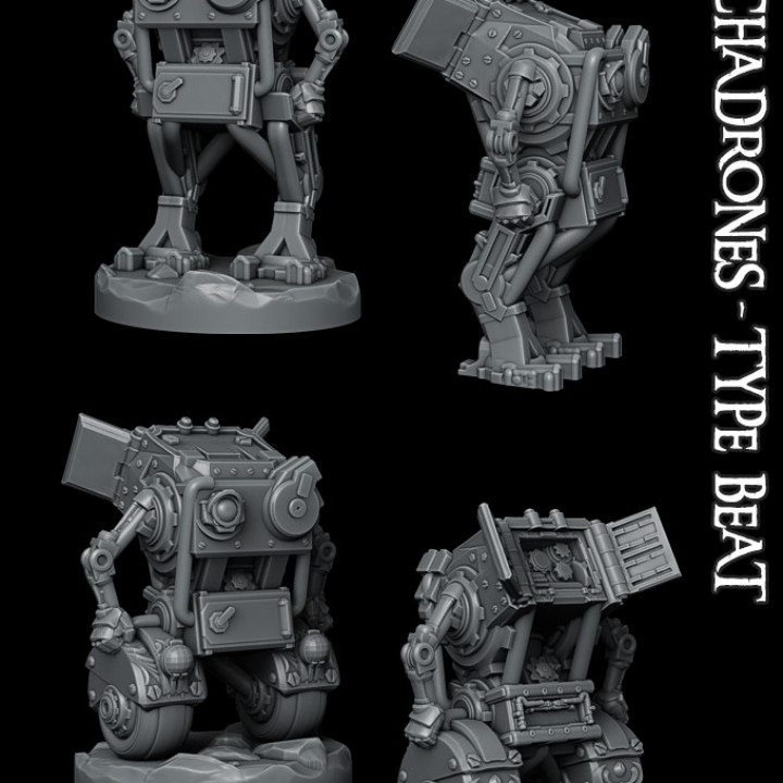 3D Printable Mecha Drones Type Beta by RocketPigGames