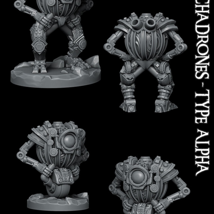 3D Printable Mecha Drones Type Alpha by RocketPigGames